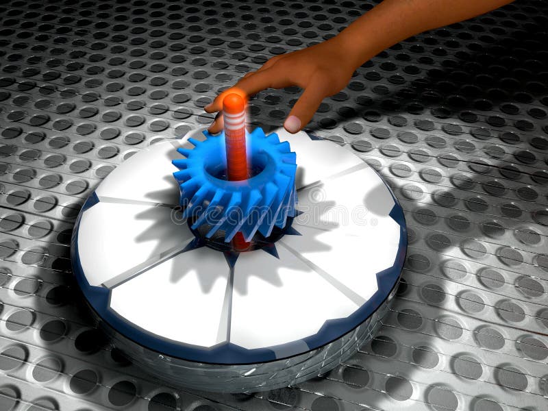 Hand and mechanism stock illustration. Illustration of mechanism - 25770870