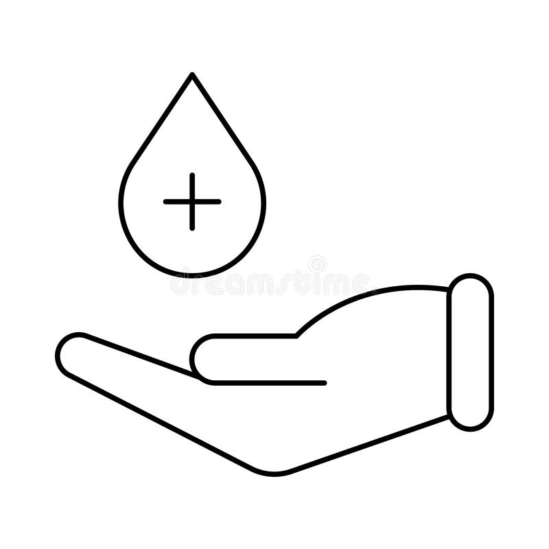 Hand, Medicine, Medical, Drop, Medicine on Hand Icon Stock Vector ...