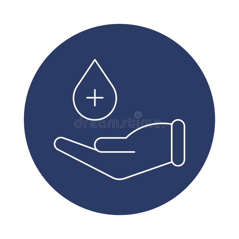 Hand, Medicine, Medical, Drop, Medicine on Hand Icon Stock Vector ...