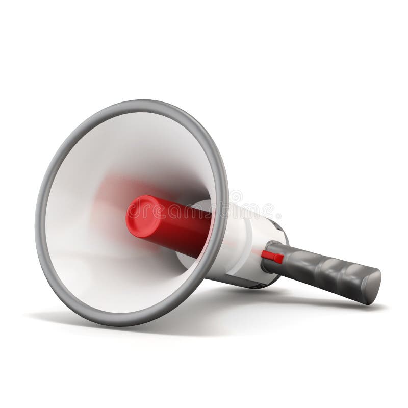 Lying megaphone stock illustration. Illustration of bullhorn - 12671184