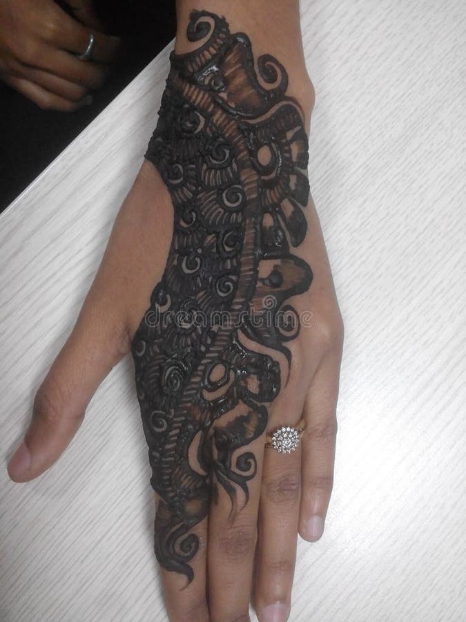 Hand mehendi art stock photo. Image of mehemdi, mehendi - 78762248