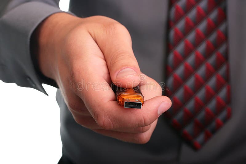 Hand with memory stick stock photo. Image of flash, nail - 15740158
