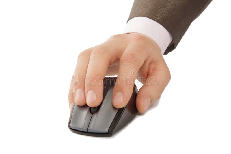 Rode Muis En Vrouwelijke Handen Stock Afbeelding - Image of vinger ...