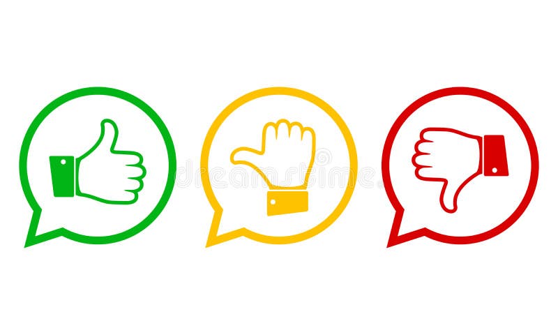 Hand Met De Duim Vector Illustratie Stock Illustratie - Illustration of ...