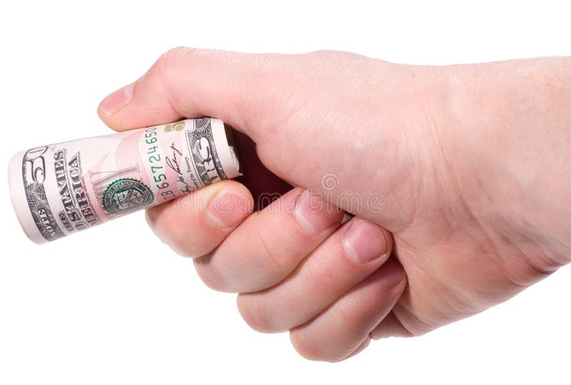 Hand met geld stock afbeelding. Image of zaken, salaris - 12873341