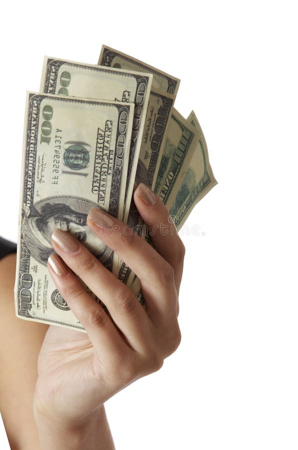 Hand Met Geld En Spaarvarken Stock Foto - Image of financieel, gezet ...