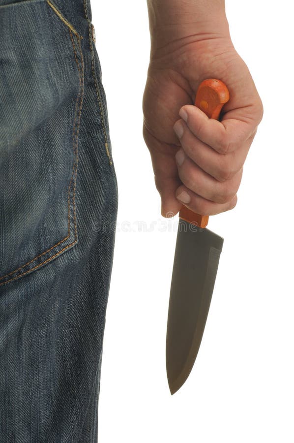 Hand met Mes stock foto. Image of groot, hulpmiddel, gevaar - 11131792