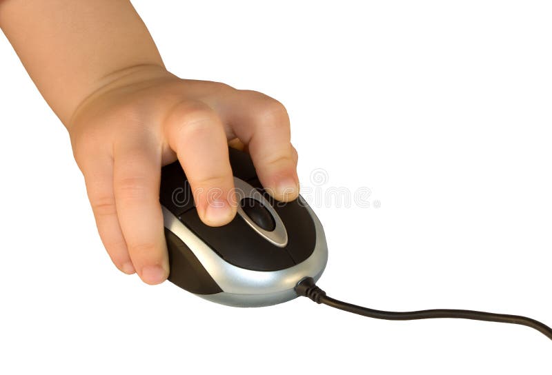 Hand met muis stock afbeelding. Image of bedenken, luim - 3734757