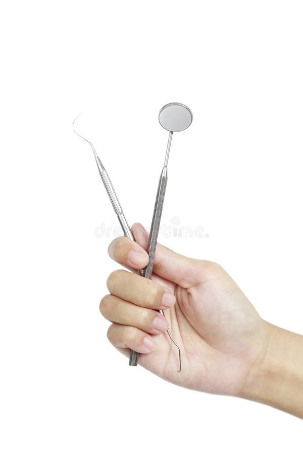 Hand with Metal Medical Equipment Tools Stock Photo - Image of medicine ...