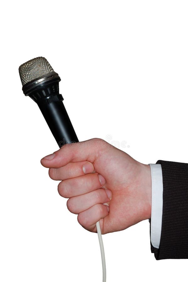 Hand With Microphone Picture. Image: 2247498