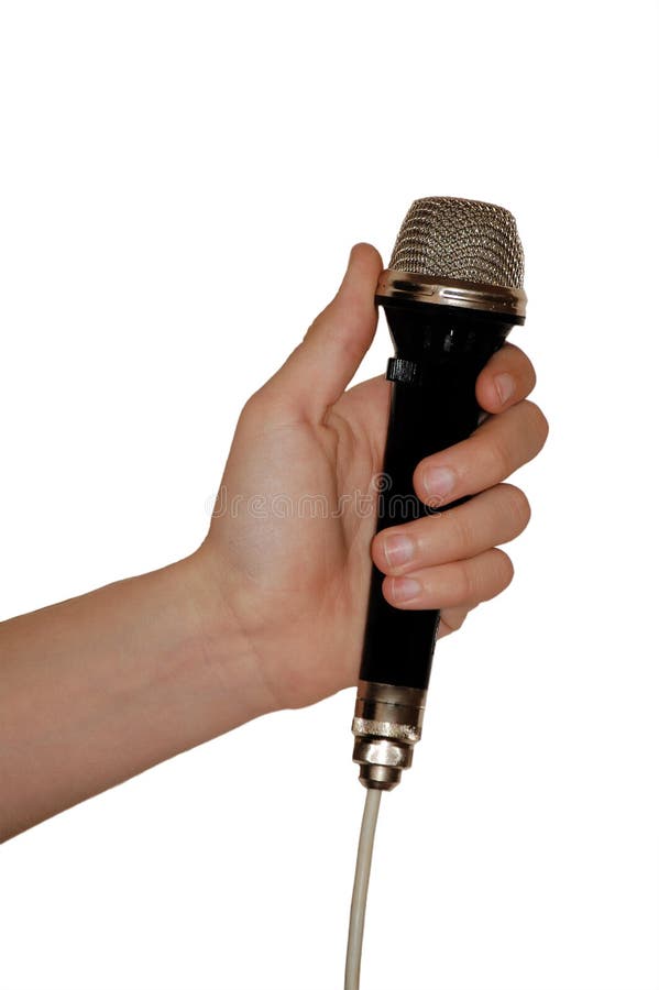 Hand with microphone stock image. Image of techno, dancing - 2247565