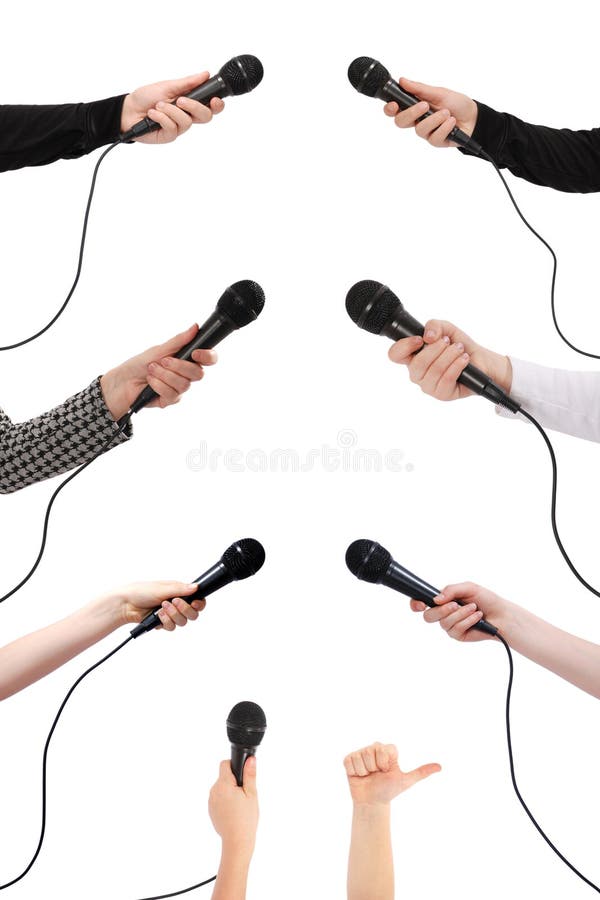 Microphone in Hand stock image. Image of isolated, audio - 9124867