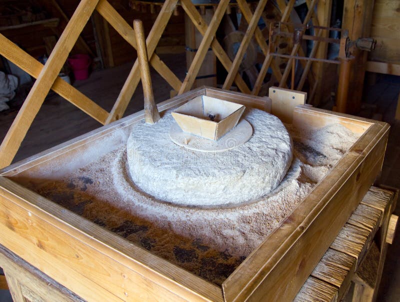 The Hand Mill for Grinding Grain Stock Image - Image of archaeology ...