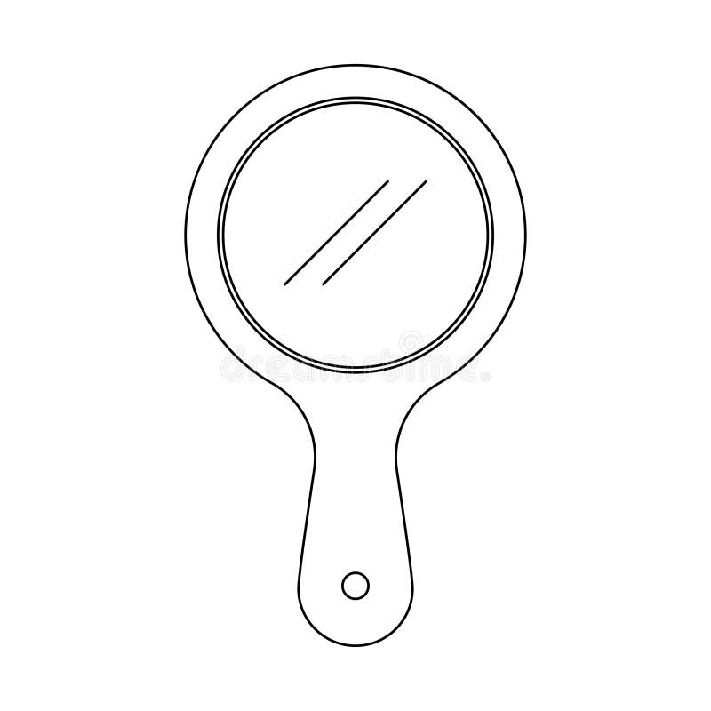 Hand mirror icon stock illustration. Illustration of design - 324116206