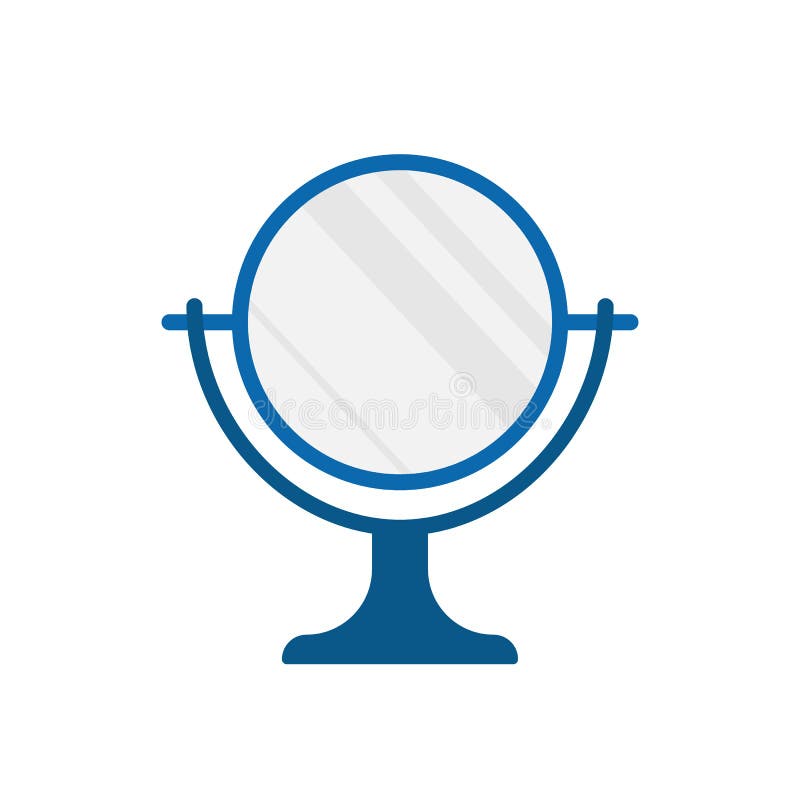 Hand Mirror Icon Symbol Vector Illustration. Barber and Barbershop ...