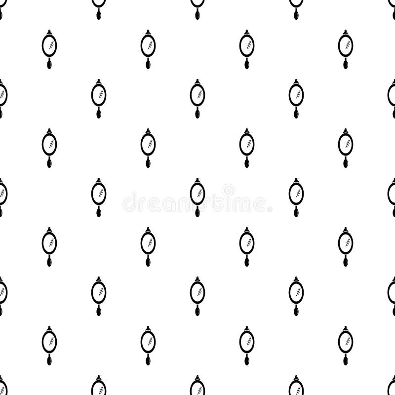 Hand Mirror Pattern Vector Seamless Stock Vector - Illustration of ...