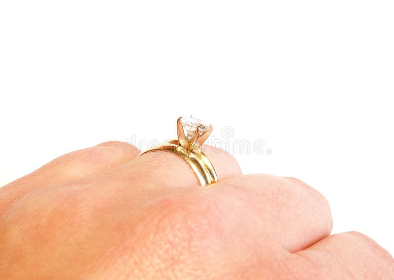 Hand Zwei Mit Hochzeitsring Stockfoto - Bild von frauen, marry: 26612712