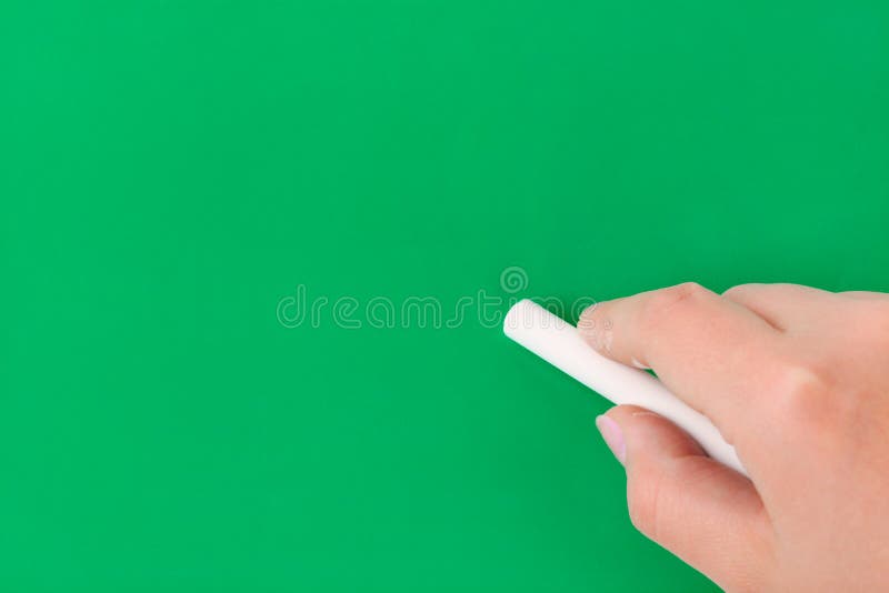 Hand Mit Kreideschreiben Auf Tafel Stockbild - Bild von person, stück ...