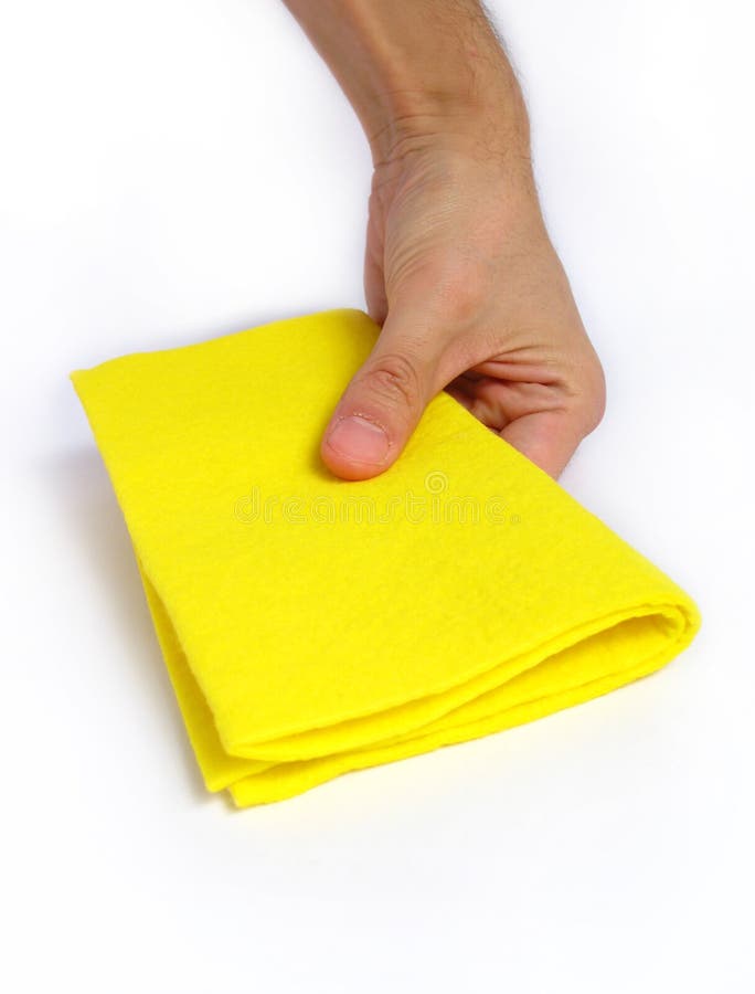 Hand mit Lappen stockfoto. Bild von wartung, schmutz, staubtuch - 4697970