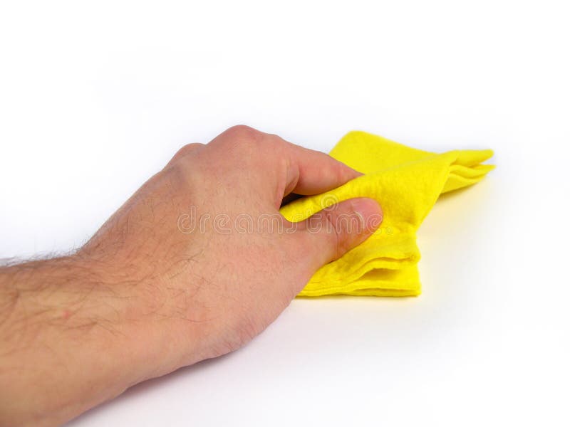 Gelber Lappen stockfoto. Bild von lappen, gelber - 4697740