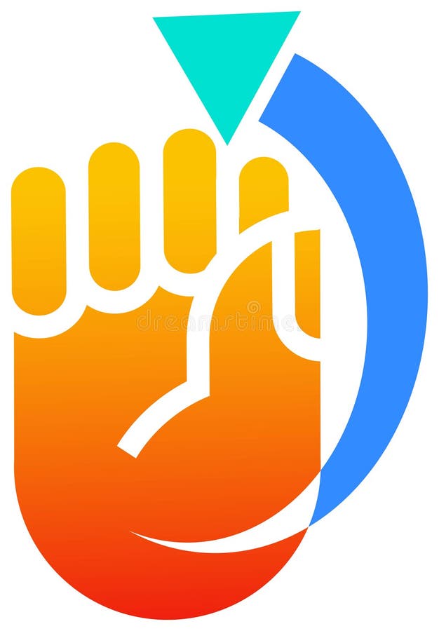 Hand mit Pfeil vektor abbildung. Illustration von hand - 17320921