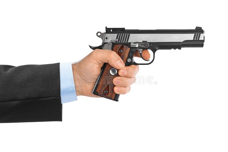 Hand mit Pistole stockfoto. Bild von gefahr, ikone, maschine - 53965494