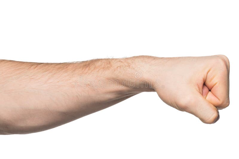 Hand Preßte In Einer Faust Zusammen, Die Ein Italienisches Dreifarbiges ...