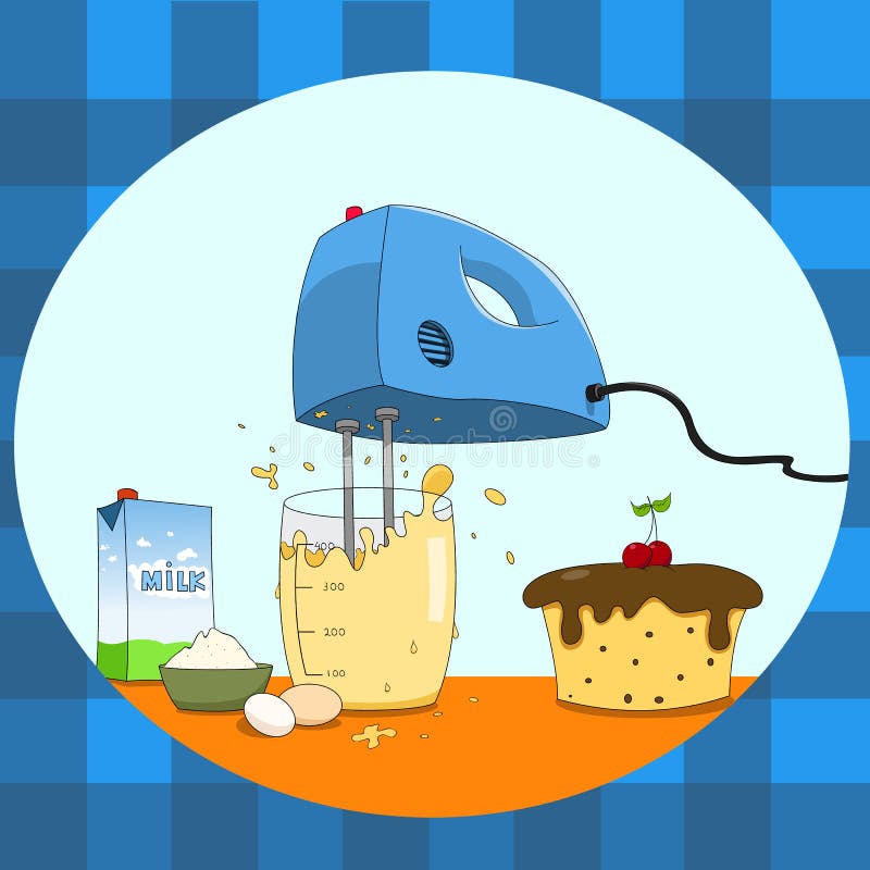 Hand mixer stock illustration. Illustration of single - 53441486