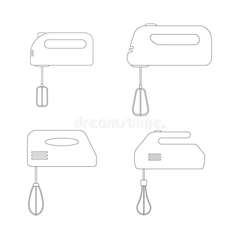 Hand mixer icon vector stock illustration. Illustration of website ...