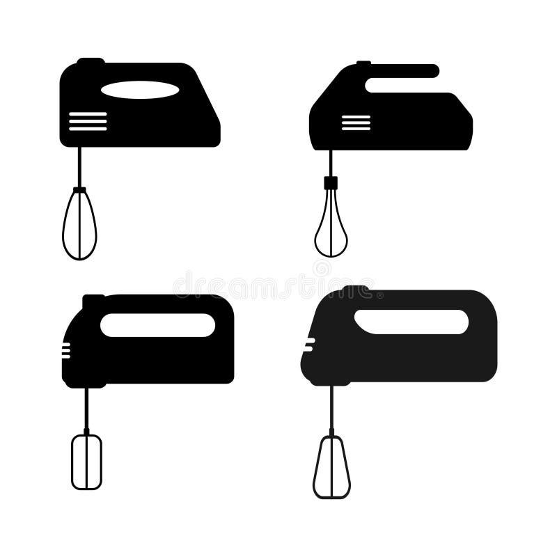 Hand mixer icon vector stock illustration. Illustration of website ...
