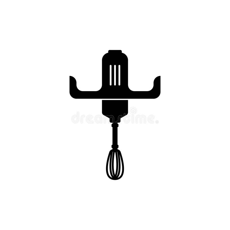 Hand Mixer Icon Vector Illustration Simple Design Stock Vector - Illustration of equipment ...