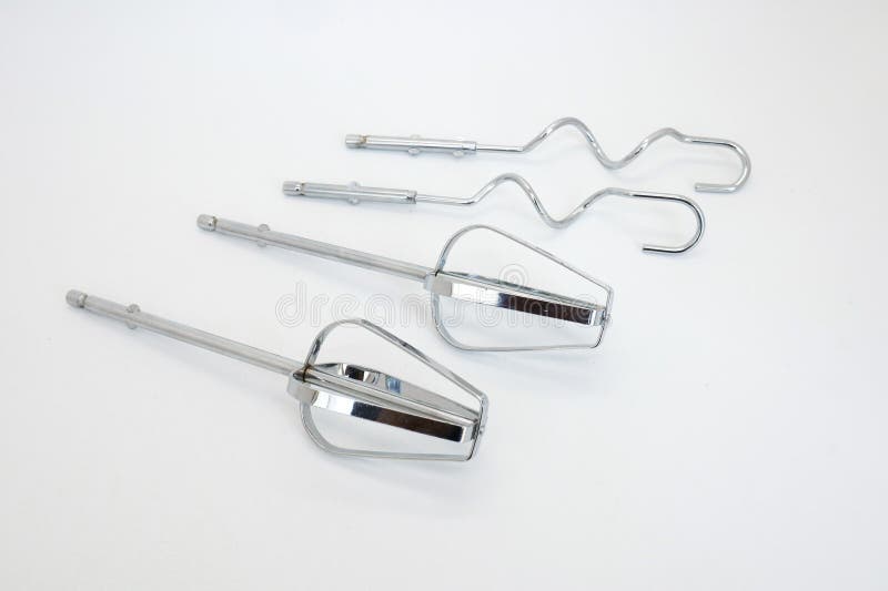 Hand mixer pink on white stock photo. Image of metal - 291716640