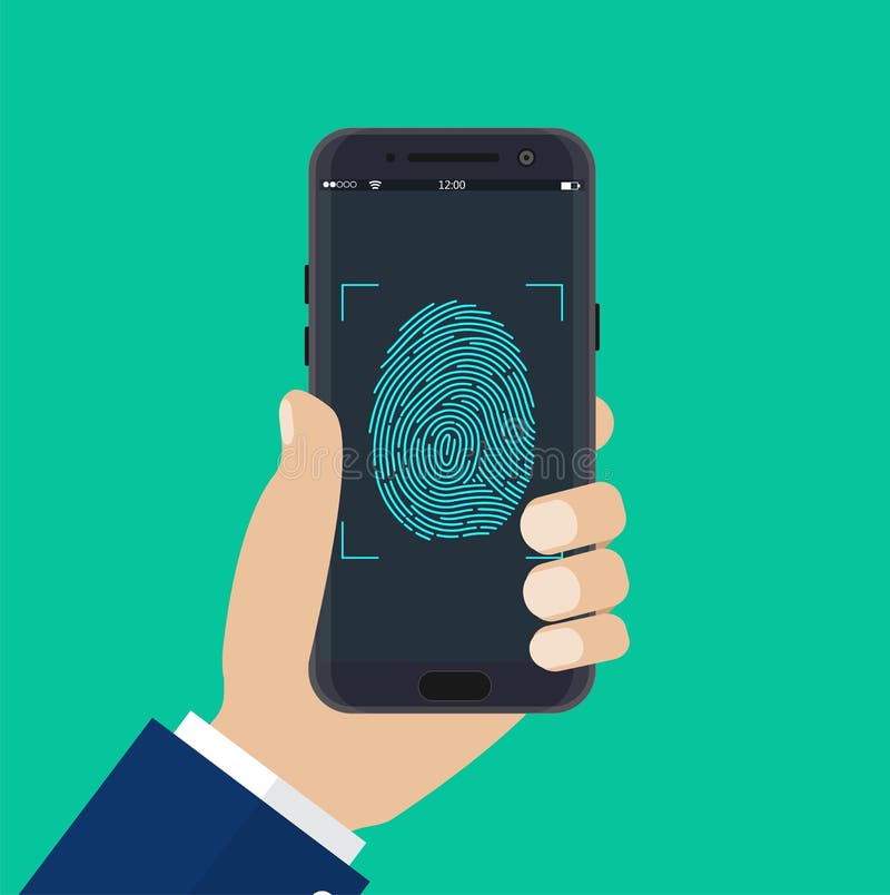 Hand with Mobile Phone Unlocked Stock Vector - Illustration of password ... Hand with Mobile Phone Unlocked Stock Vector - Illustration of password ...