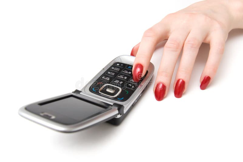 Hand with Mobile Phone Wide Angle Stock Photo - Image of angle, elegant ...