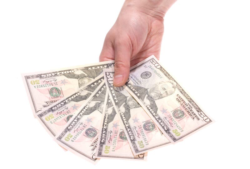 Hand with money stock image. Image of dollars, money - 12872777