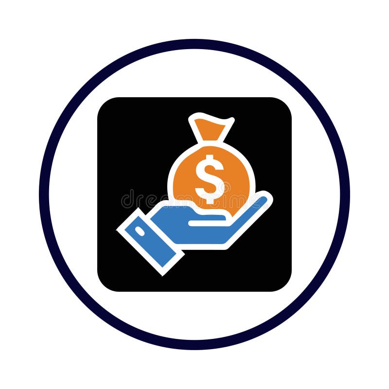 Hand, Money, Fund, Dollar, Bank, Money on Hand Icon Stock Vector ...