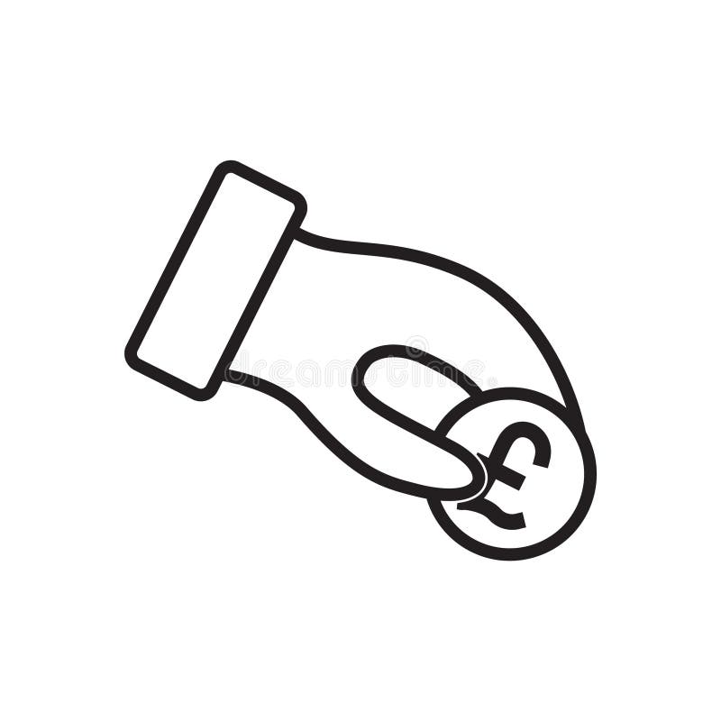 Hand and Money Icon Vector Logo Template Stock Vector - Illustration of ...