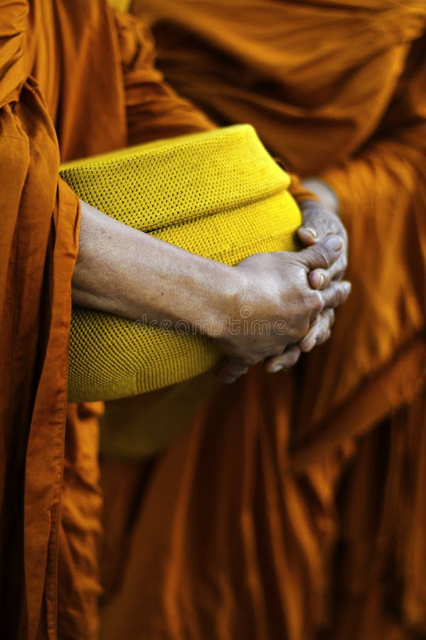 Hand of Monk Holding Rosary Stock Photo - Image of robe, buddhism ...