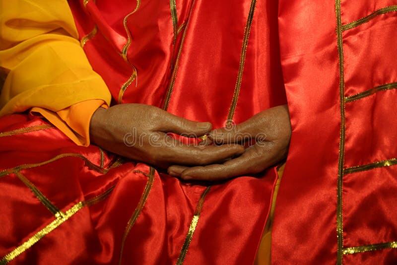Hand of monk. stock photo. Image of buddhism, meditation - 136034438