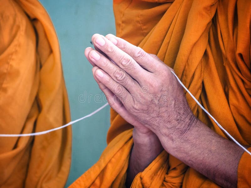 Hand of monk stock image. Image of buddhism, monk, hand - 91016437