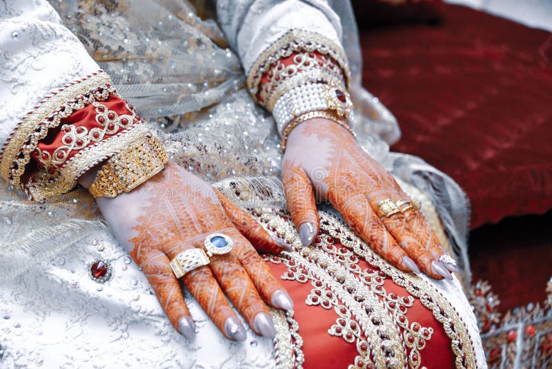 Hand with Moroccan Henna stock photo. Image of decoration - 241787554