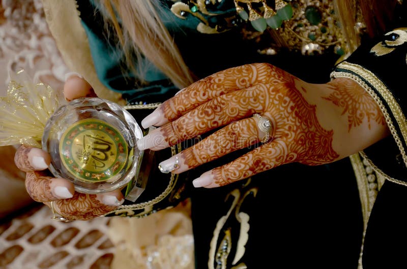 Traditional Moroccan Wedding.Wedding Moroccan Henna Stock Photo - Image ...