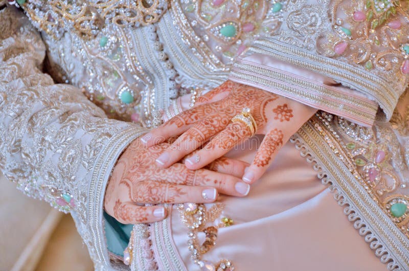 Traditional Moroccan Wedding.Wedding Moroccan Henna Stock Photo - Image ...