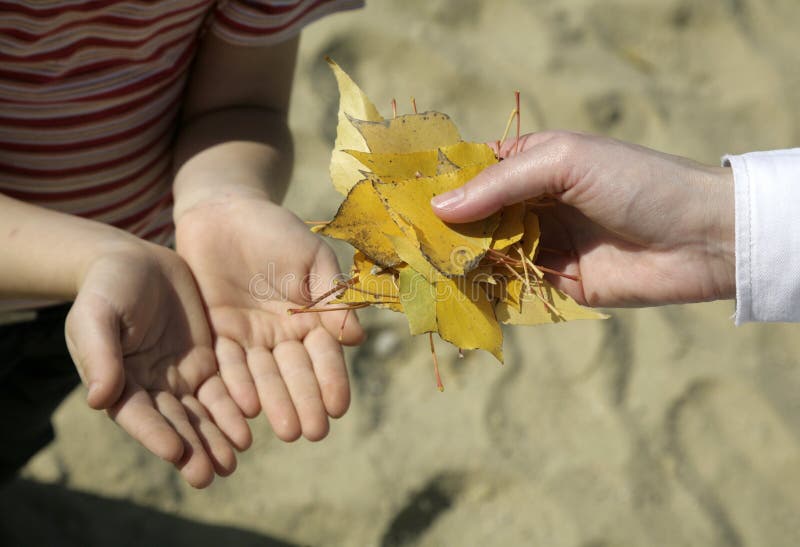 Hand of Mother and Child with Diamond Stock Photo - Image of diamond ...