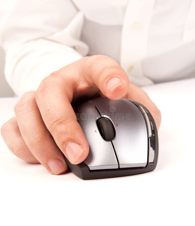 Hand and mouse stock image. Image of buttons, focus, computer - 12118939