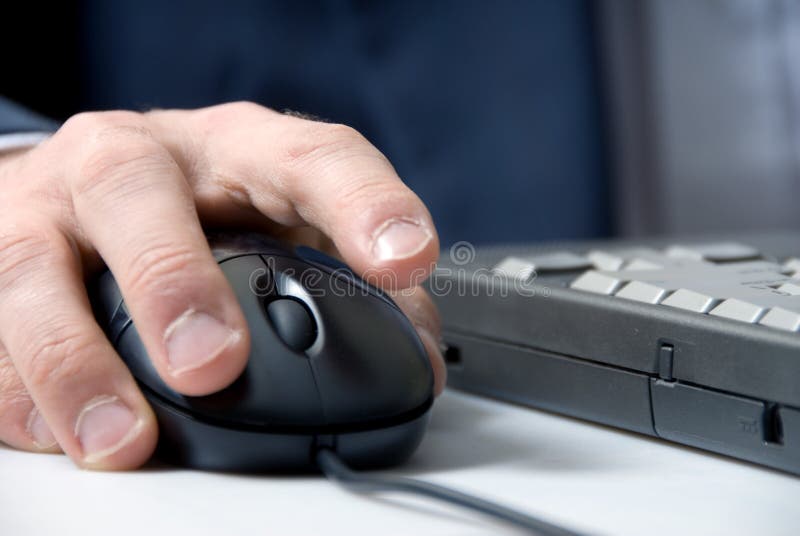 Mouse hand stock image. Image of computer, isolated, male - 2540483