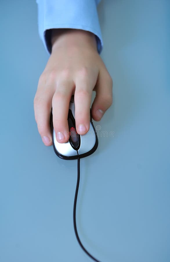 Hand and mouse stock image. Image of abstract, technology - 8855509