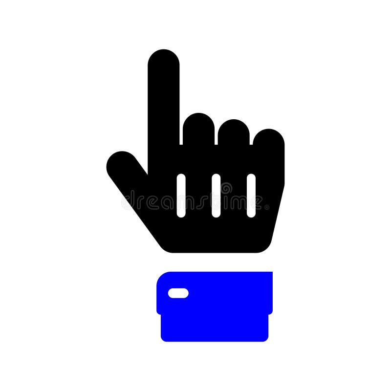 Hand Mouse Cursor Icon. Pointer Hand Cursor Icon Stock Vector ...