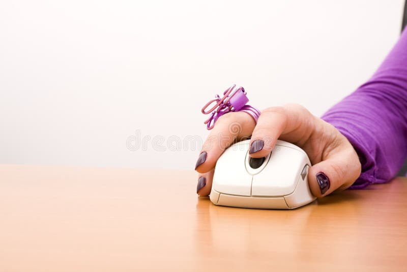 Hand and mouse stock image. Image of close, modern, fingers - 7651307