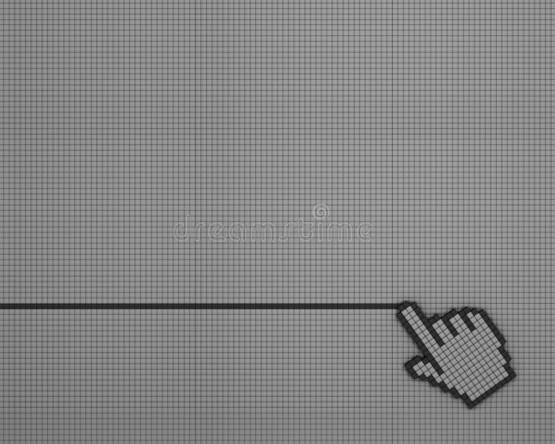 Hand Mouse Pointer Background Stock Illustration - Illustration of ...